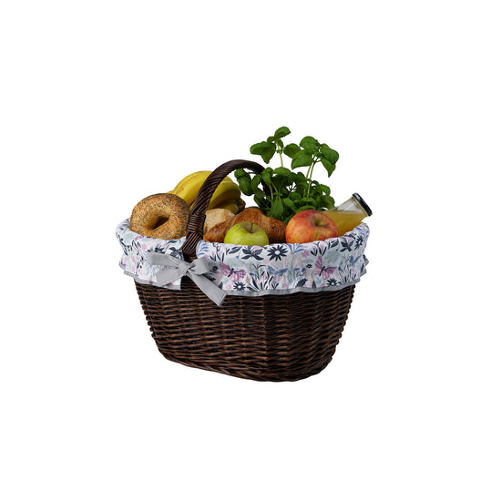 Wicker shopping basket with trim | handwoven, eco-friendly – wickerstories